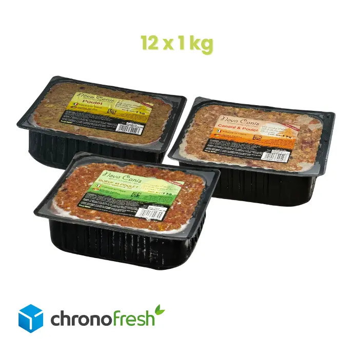 Chrono'Box Assortiment 12 x 1kg | Easy BARF
