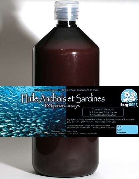 Huile Anchois et Sardines | Easy BARF